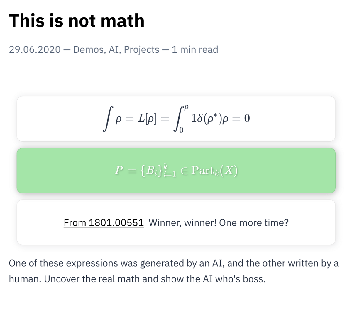 This is not math | hexameter